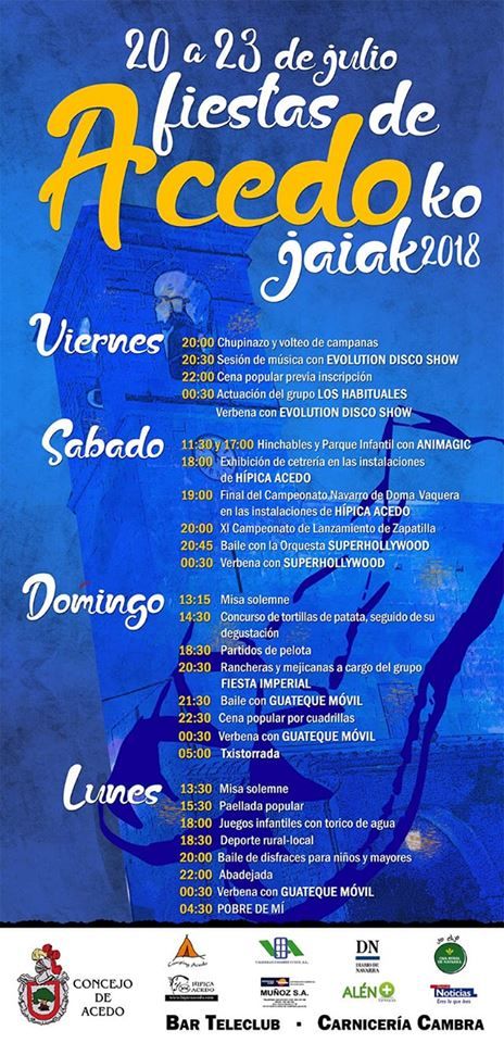 Mendaza - Fiestas de Acedo 2018